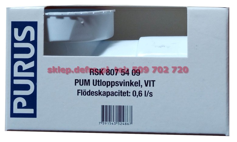 Syfon suchy kątowy dn 40